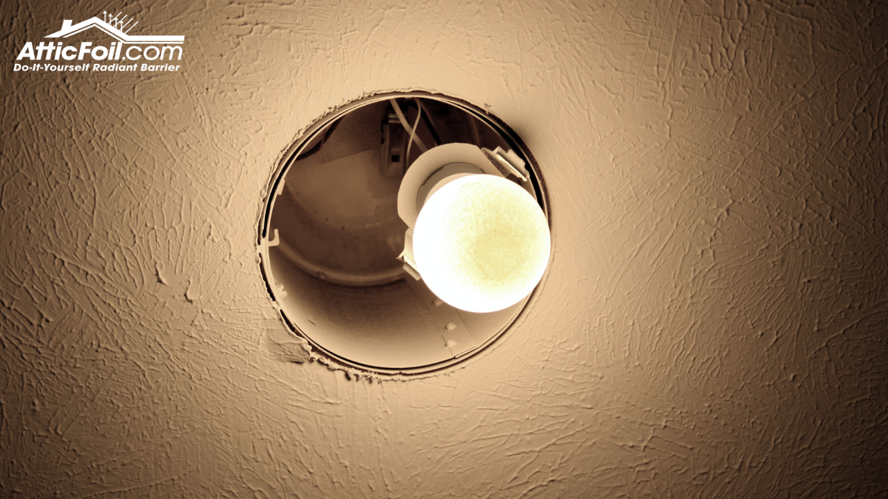 Sealing Can (Recessed) Lights – AtticFoil Radiant Barrier